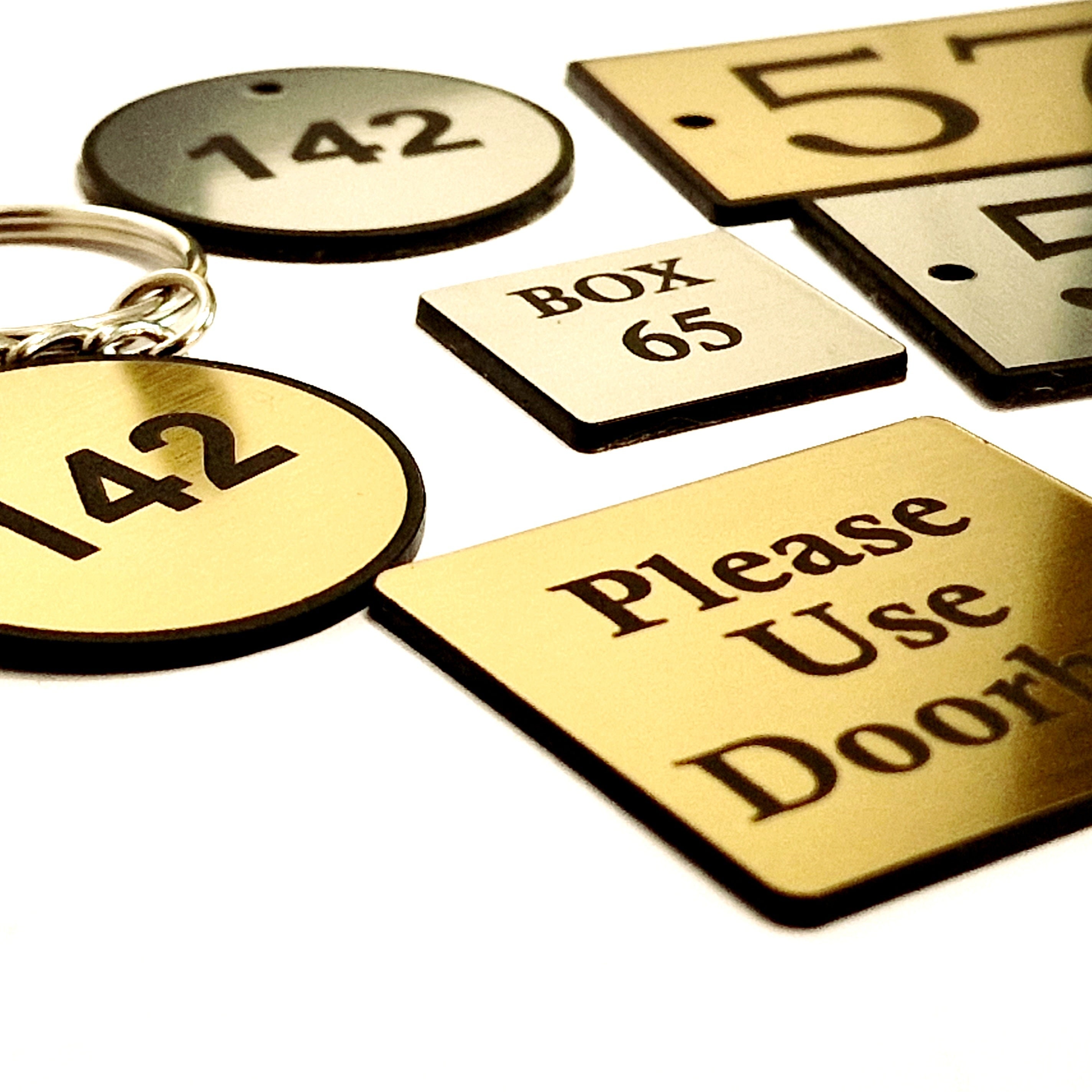 Engraved Plastic Labels - Round - Etsy