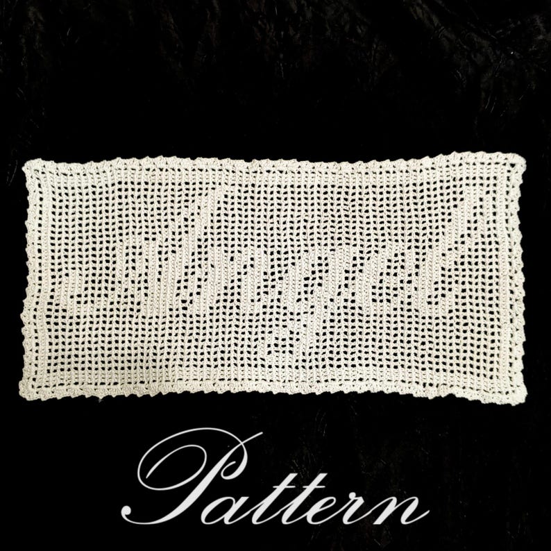 Angel Filet Crochet Tapestry Pattern (PATTERN ONLY) - Etsy
