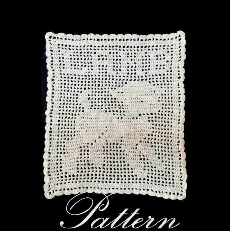 Lamb Filet Crochet Tapestry Pattern (PATTERN ONLY) - Etsy