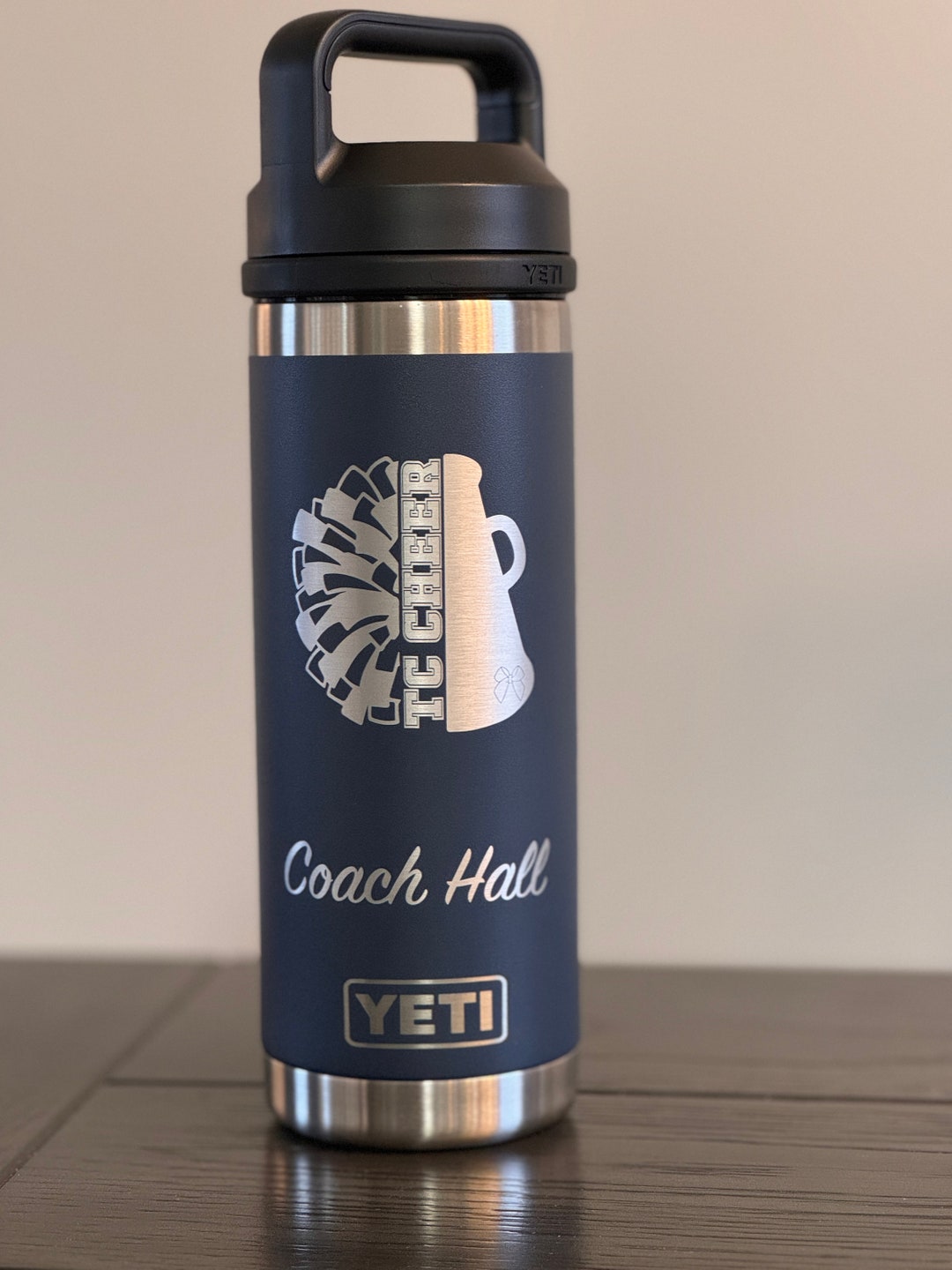 Cheer Coach Gift Laser Engraved Yeti Rambler - 18oz With Chug Lid - Etsy