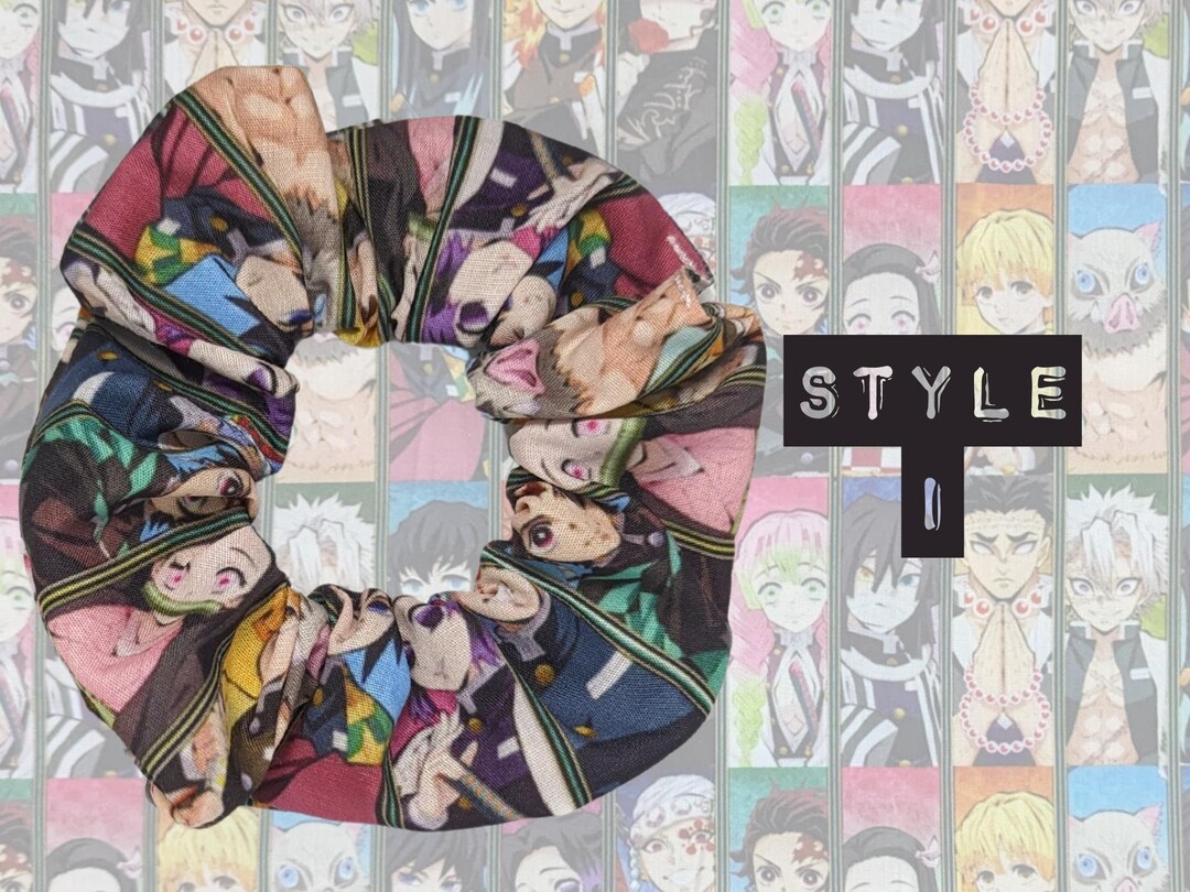 Demon Slayer Inspired Scrunchies Multiple Fabrics - Etsy Australia