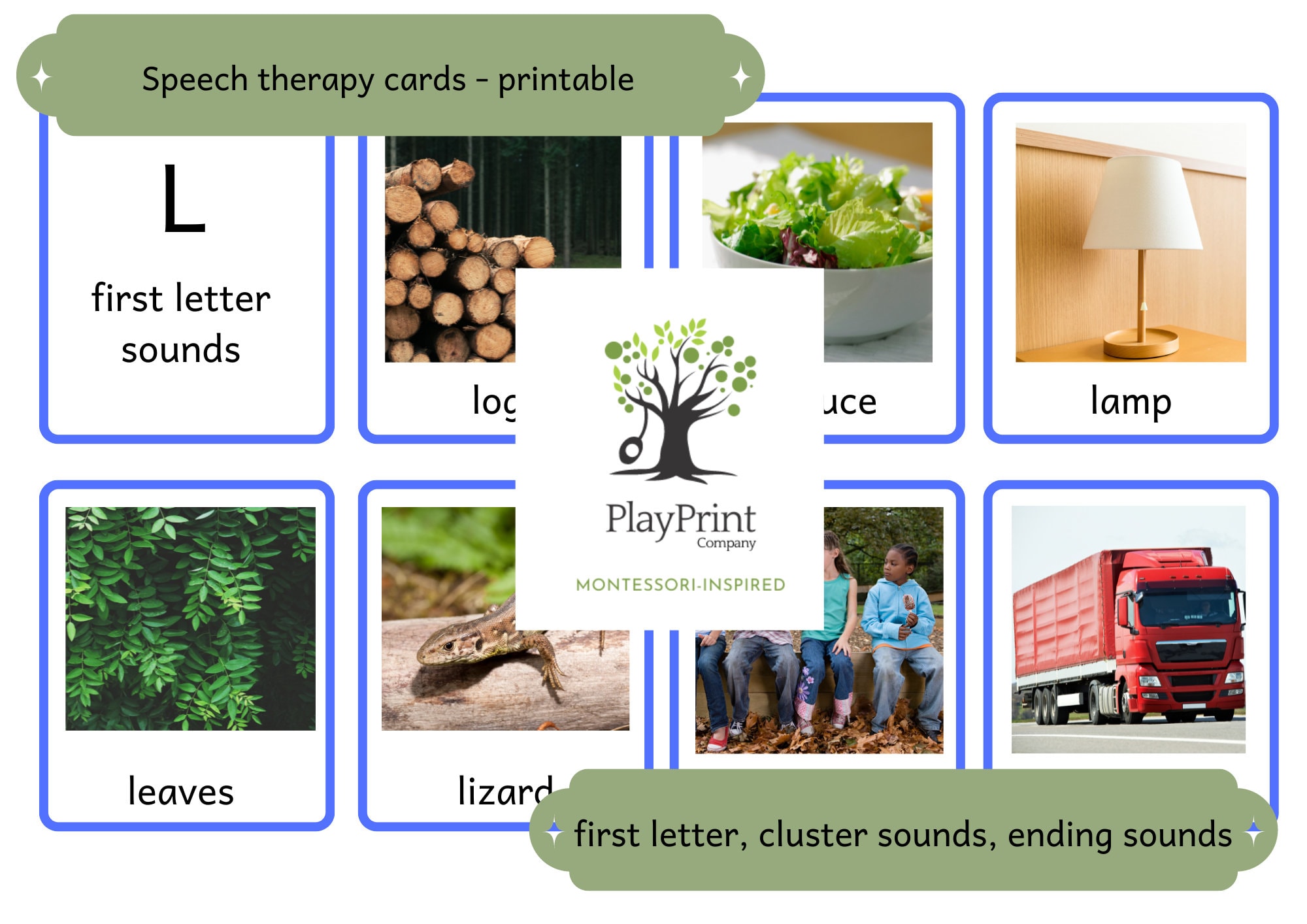 L Speech Therapy Flashcards With Real Photos Montessori Inspired - Etsy