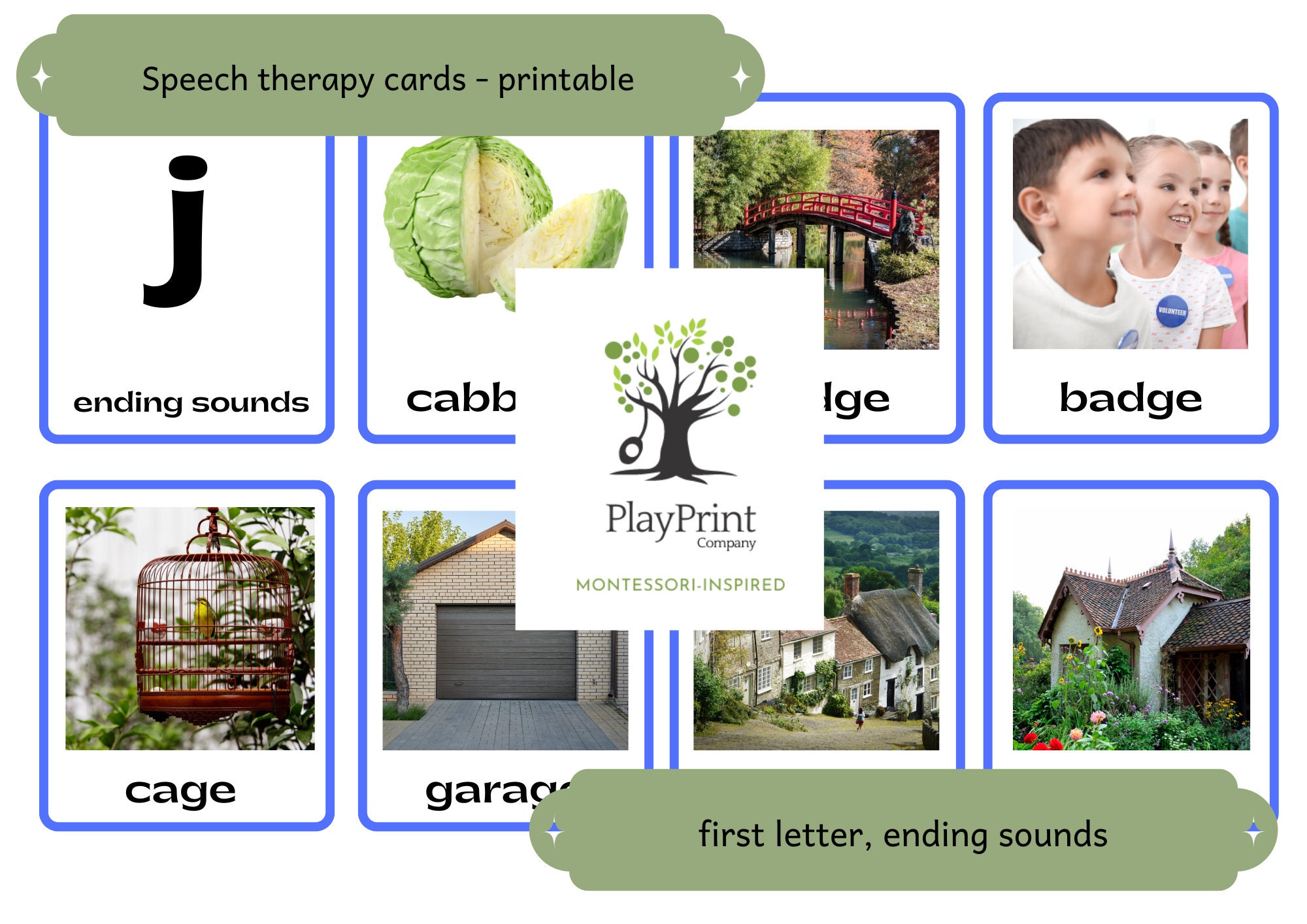J Speech Therapy Flashcards With Real Photos - Montessori Inspired - Etsy
