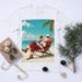 Santa Chilling on a Tropical Beach Digital Download .png - Etsy