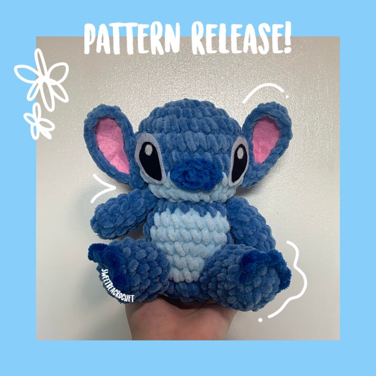 Blue Alien Stitch PDF PATTERN - Etsy