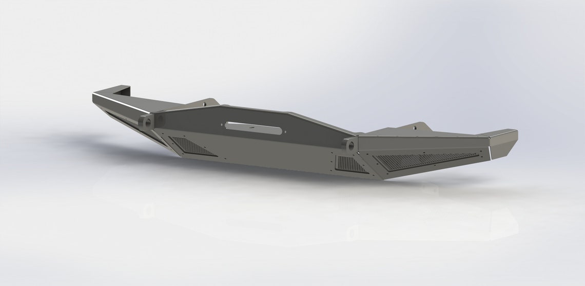 DIY Winch Bumper Plans - Jeep XJ Cherokee With Grills - Cad Dxf Step ...