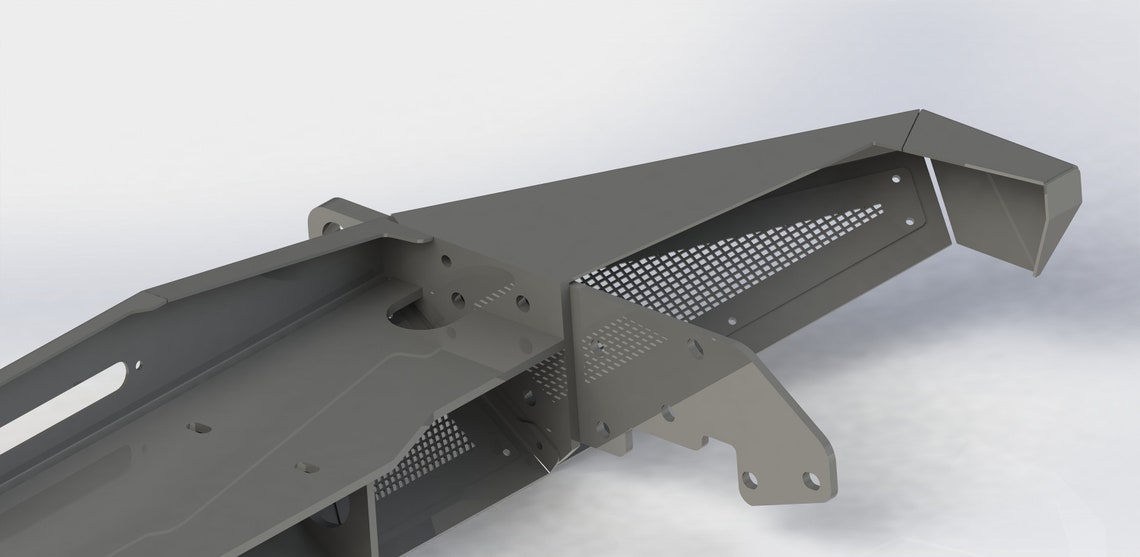 DIY Winch Bumper Plans - Jeep XJ Cherokee With Grills - Cad Dxf Step ...