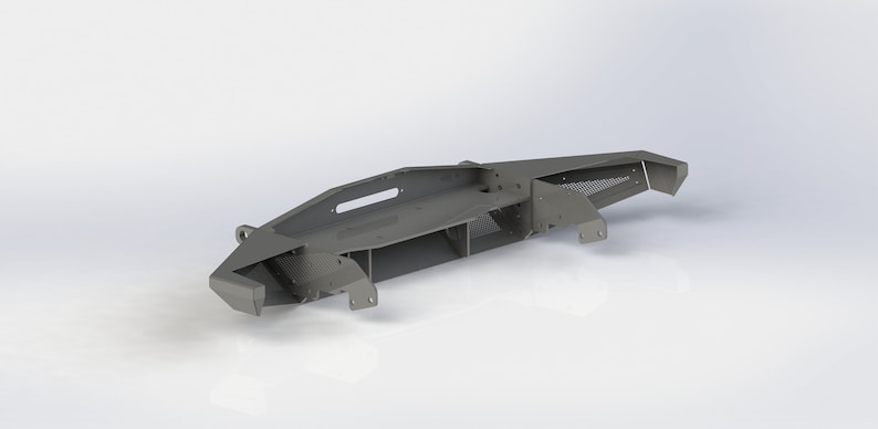 DIY Winch Bumper Plans - Jeep XJ Cherokee With Grills - Cad Dxf Step ...