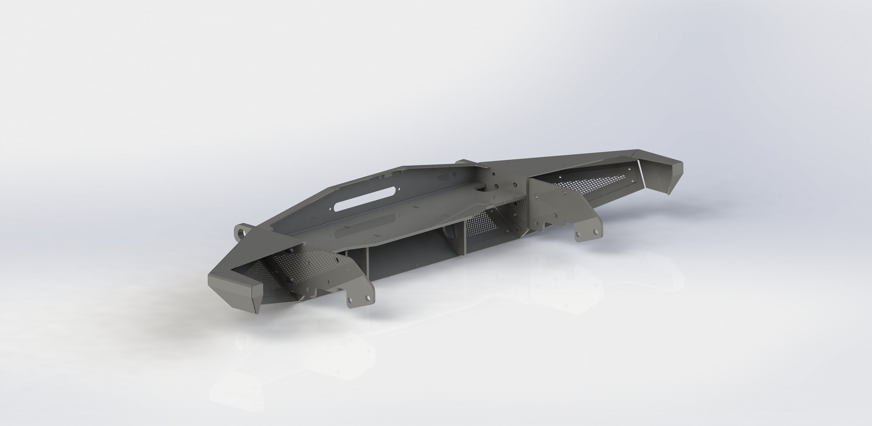 DIY Winch Bumper Plans - Jeep XJ Cherokee With Grills - Cad Dxf Step ...