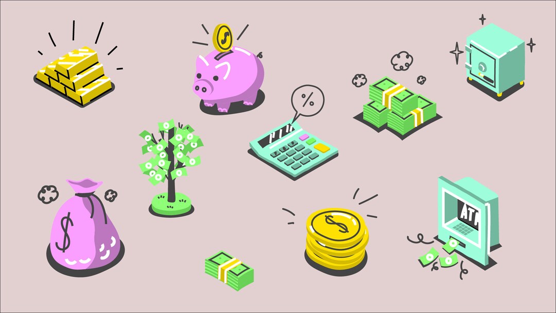 10 Money Savings Stickers PNG - Etsy