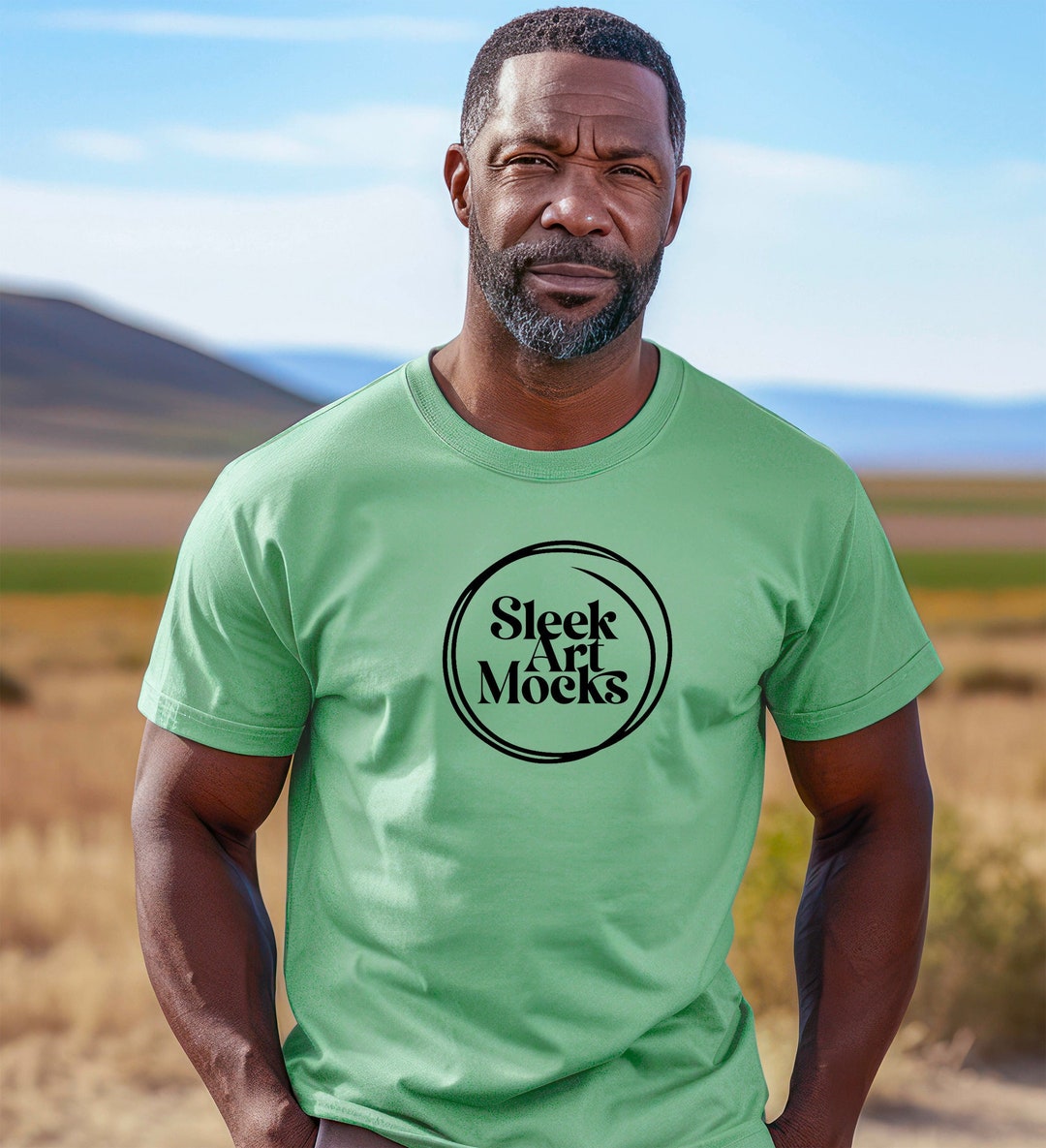 Mint Green Gildan 64000 T-shirt Mockup, Green T-shirt, Styled T-shirt ...