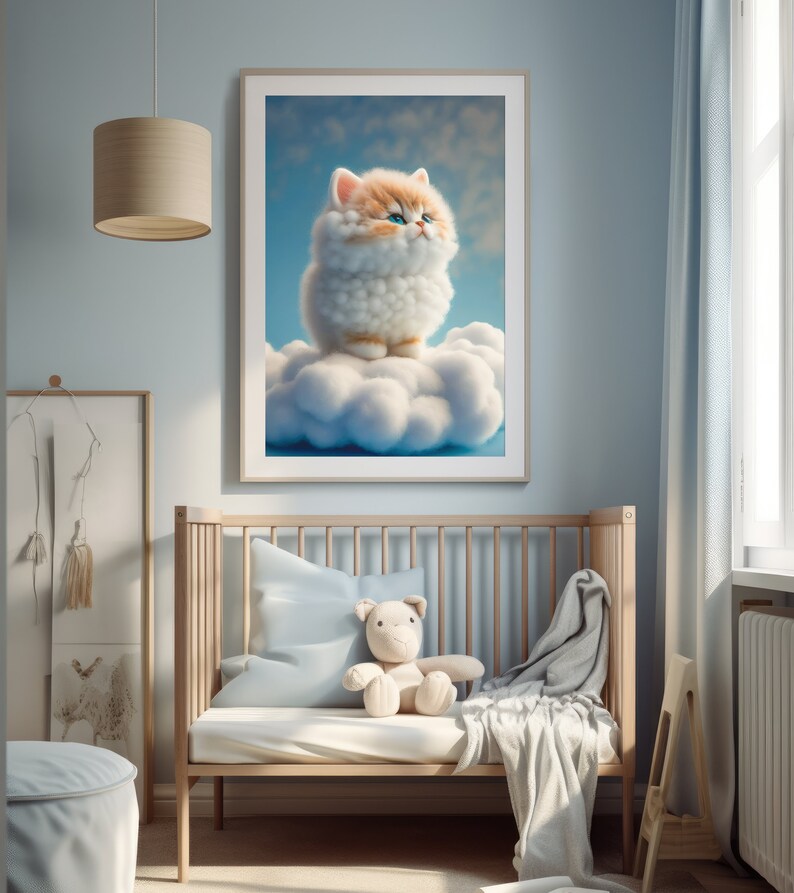 Kitten Wall Art, Baby Cat Print, Printable Wall Art, Cat Poster, Baby ...