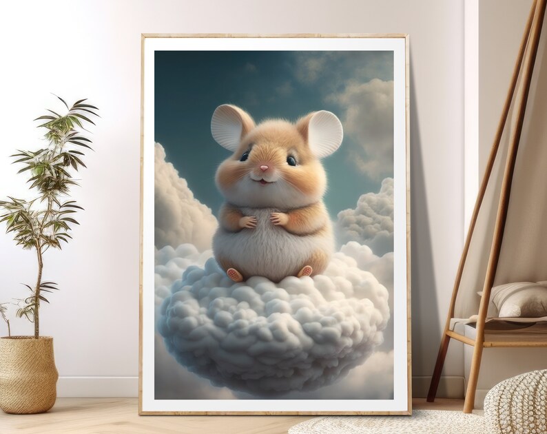 Cute Mouse Printable, Digital Download Wall Art, Cute Mice, Baby Room Decor, Animal Kids Art ...