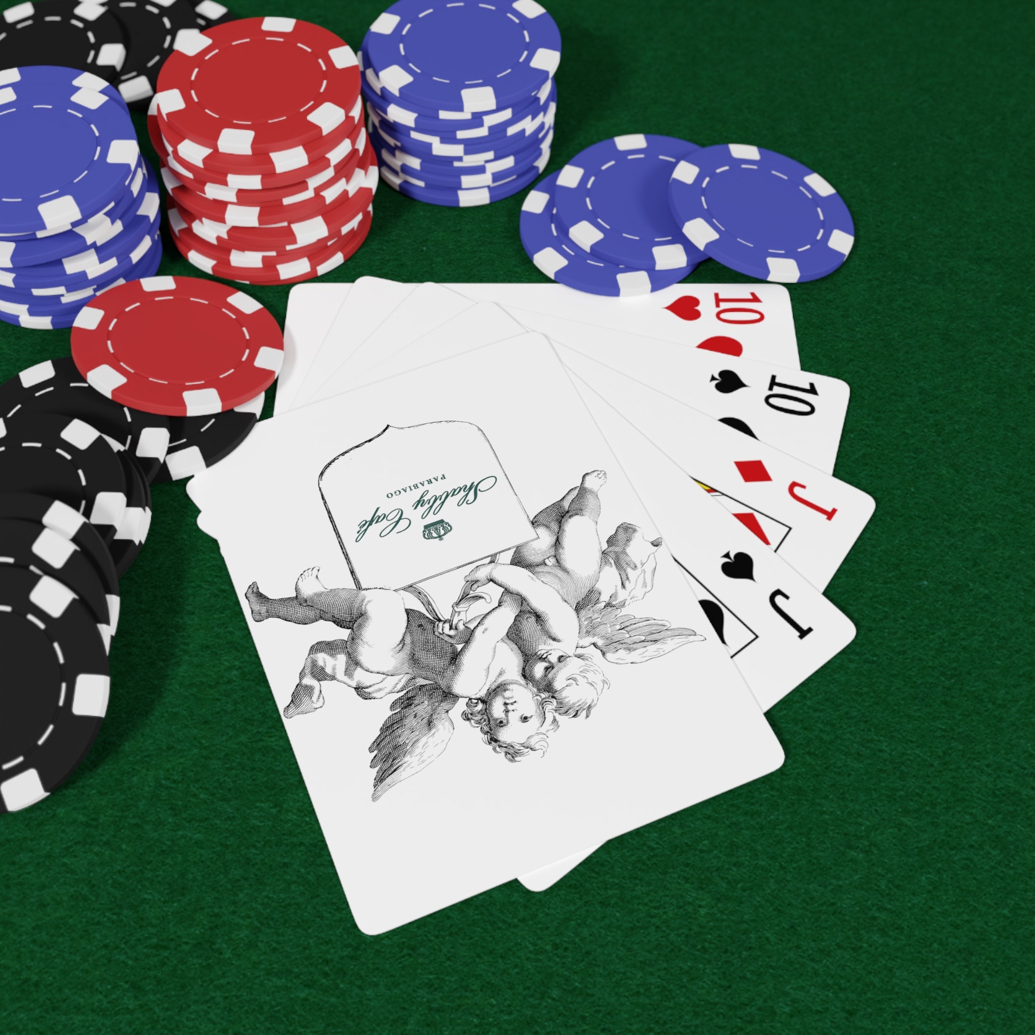 Shabby Cafe Poker Cards - Etsy