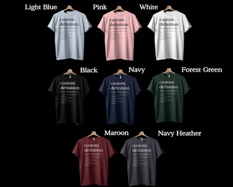 Customizeable Dictionary Definition T-shirt, Customized Definition ...