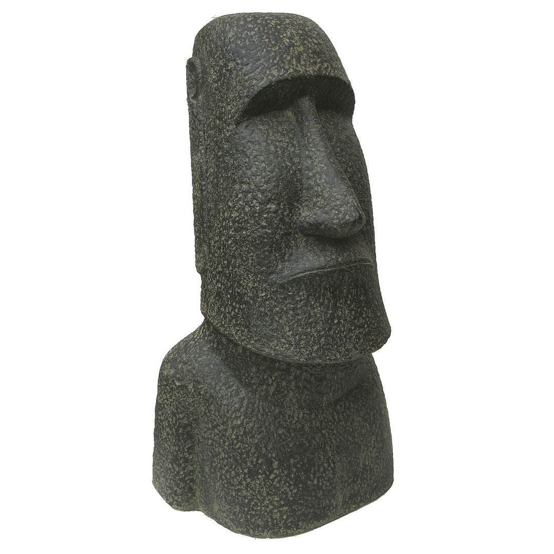 Moai, Easter Island Head, Rapa Nui Statue, 100 Cm, Stone Figure, Cast ...