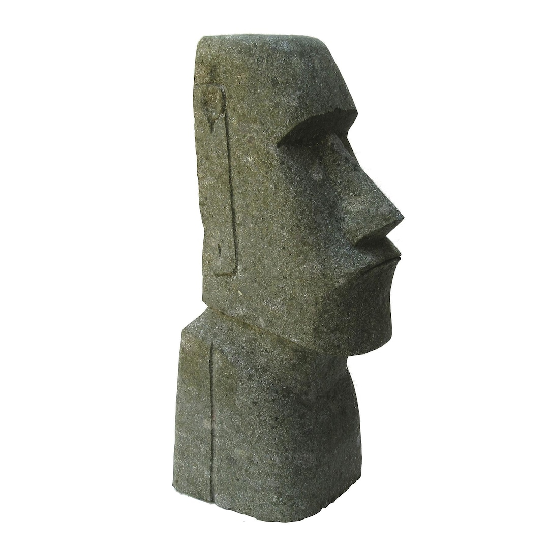 Moai Statue, Easter Island Head, 100 Cm, Stonemasonry, Lava Stone ...