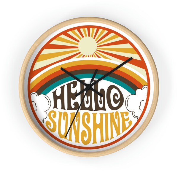 Sunshine Wall Clock - Etsy