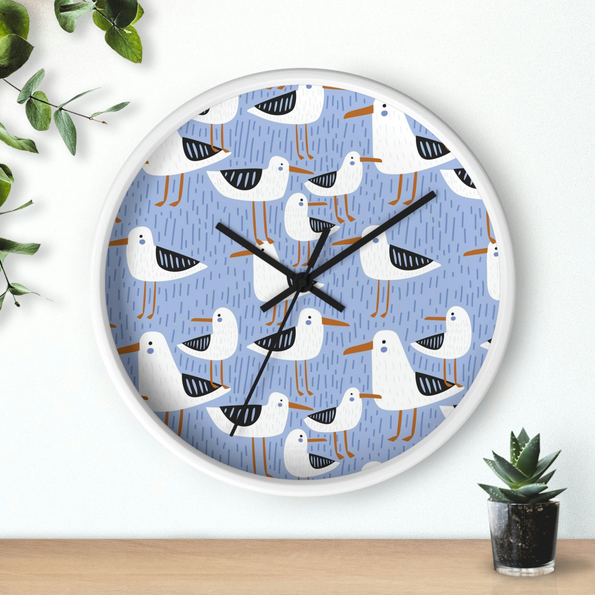 Seagulls Beach Wall Clock, 10 Beach House Gift, Surfer Gift, Unique ...