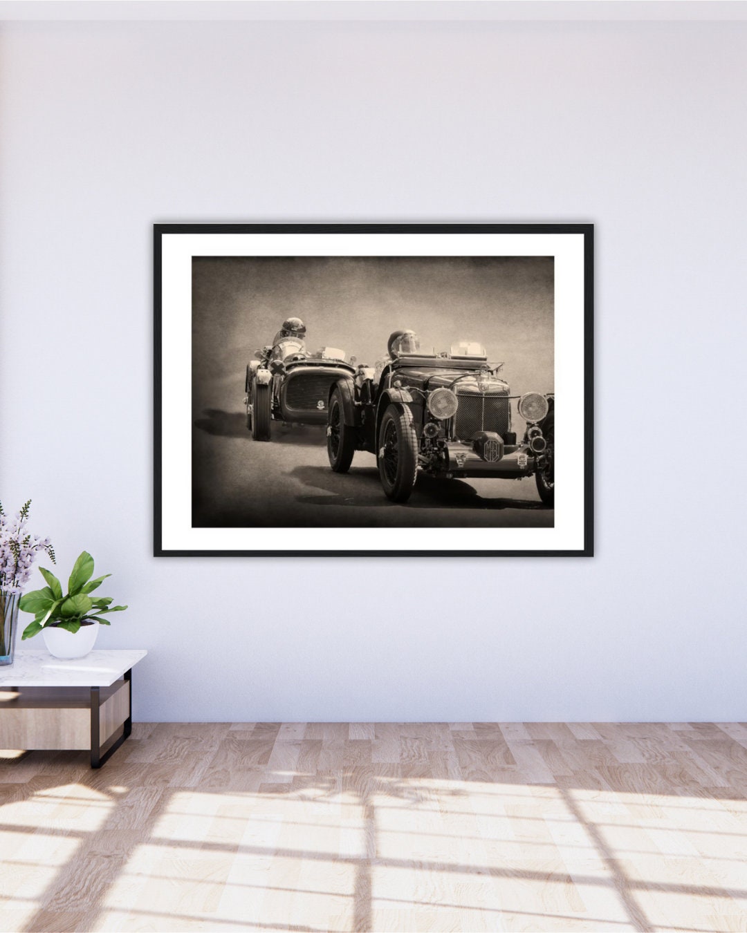 Wall Deco Black and White Car Poster for Bedroom Art Print Premium ...