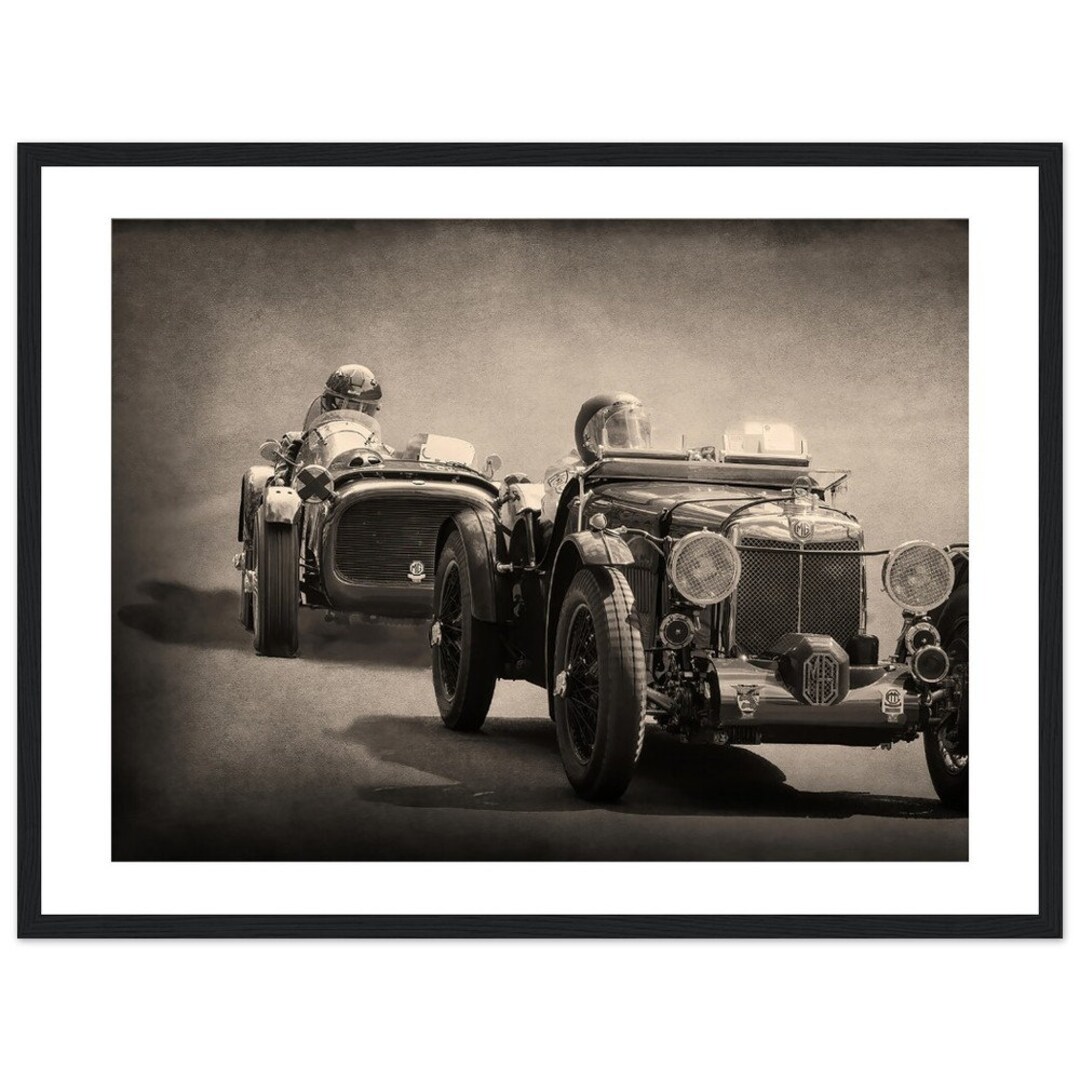 Wall Deco Black and White Car Poster for Bedroom Art Print Premium ...