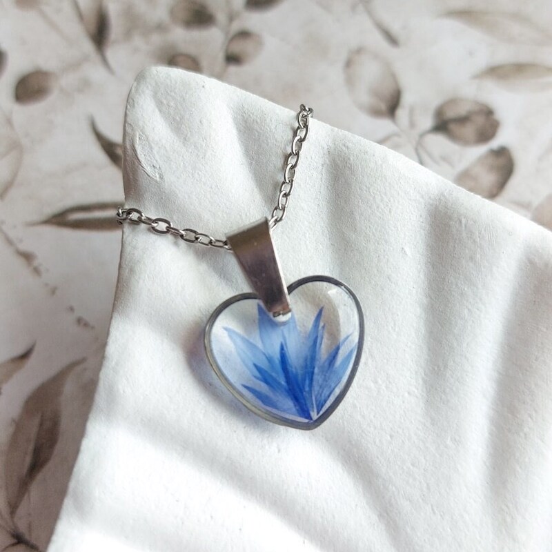 Cornflower Necklace - Etsy