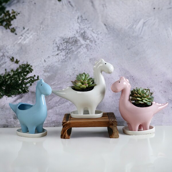Dinosaur Planter - Etsy UK