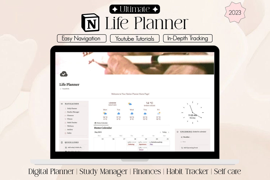 Notion Life Planner Template | All in One Planner | Digital Diary ...