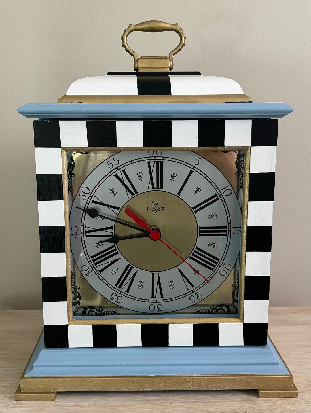 Alice in Wonderland Clock, Hand Painted Clock, Whimsical Clock ...