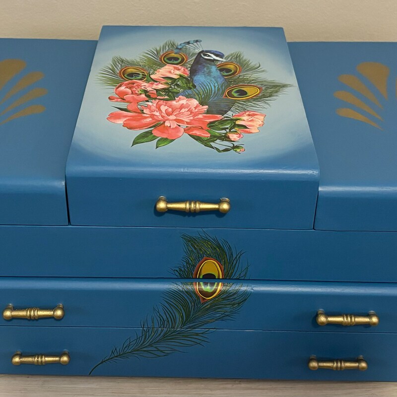 Peacock Painted - Etsy