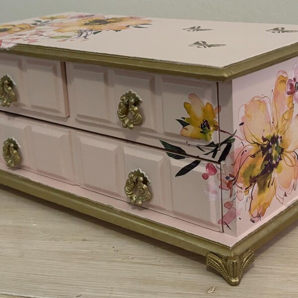 Pink Jewellery Box - Etsy