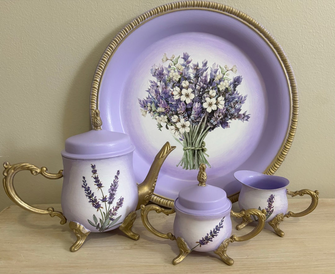 Hand Painted Tea Set, Mini Tea Set, Child Sized Tea Set, Baby Shower ...