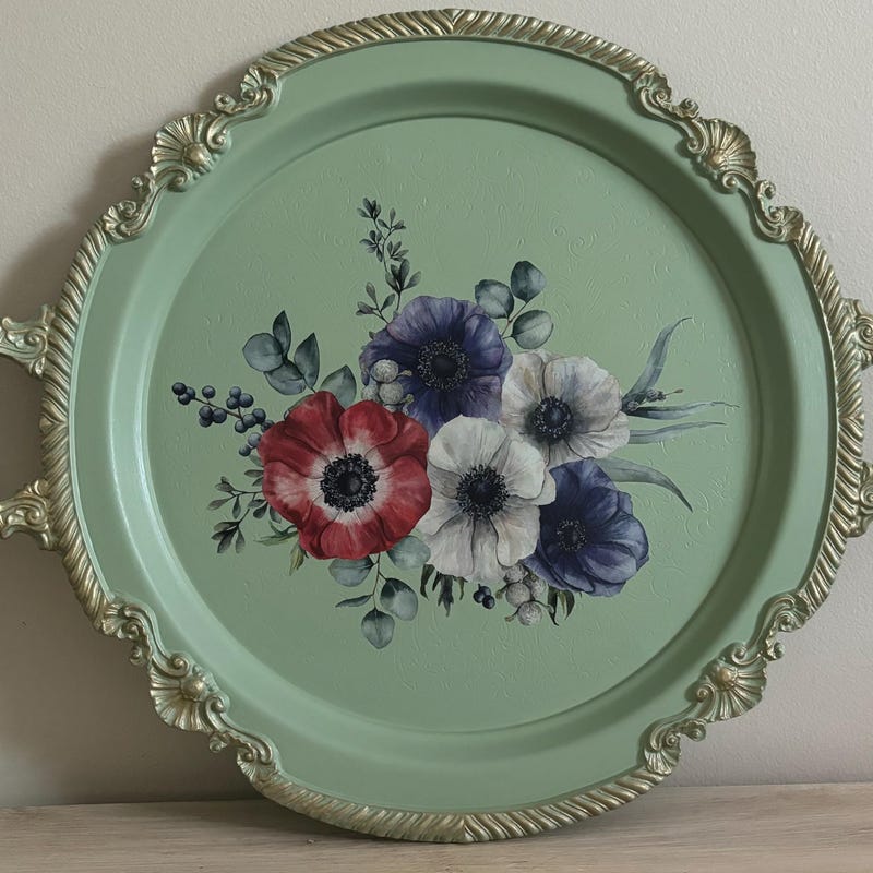 Painted Tray - Etsy
