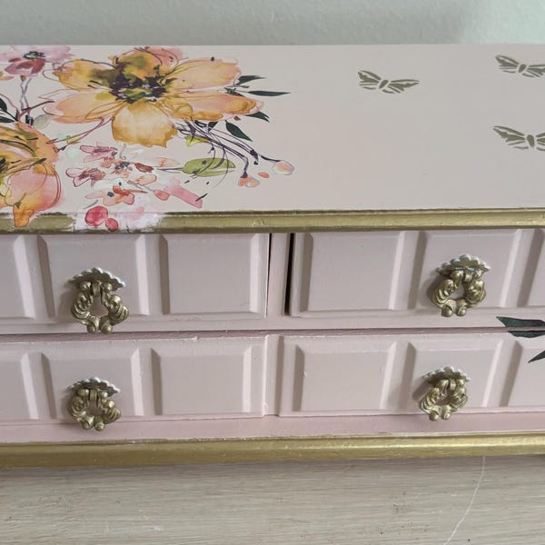 Pink Jewellery Box - Etsy