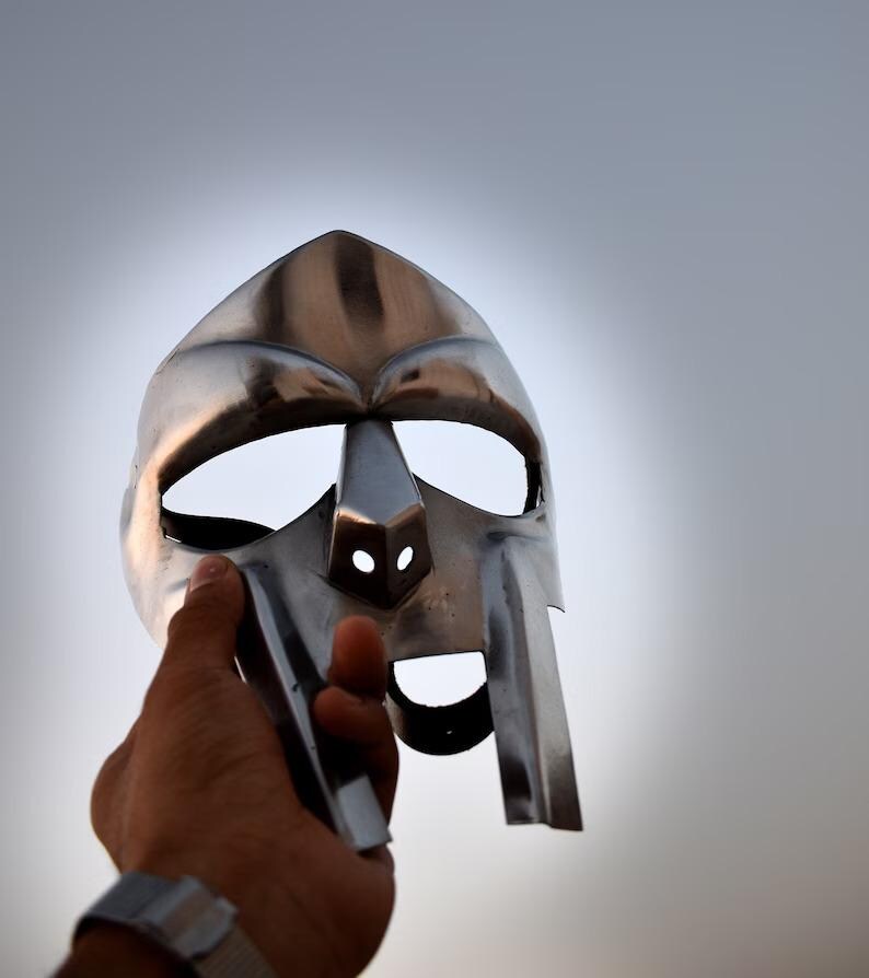 Handcrafted Gladiator Mask - Roman Warrior Face Armor, Ancient Cosplay ...