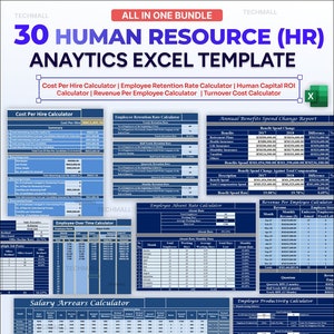 30 Comprehensive HR Analytics Excel Template Collection | Full Excel ...