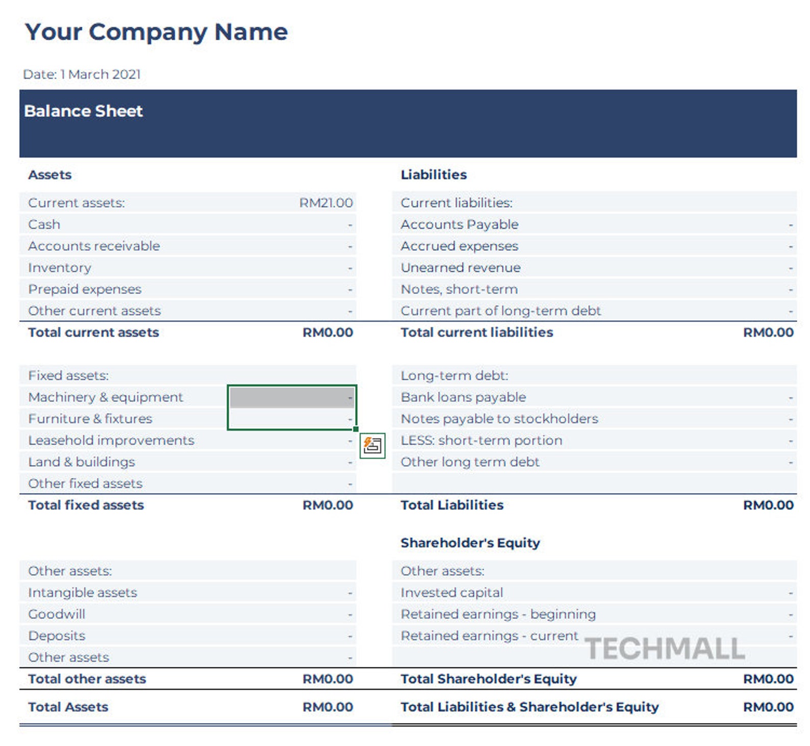 20 Excel Balance Sheet Excel Templates Pack – Perfect for Personal and ...
