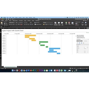 Agile Project With Gantt Chart Excel Template | the Customizable ...