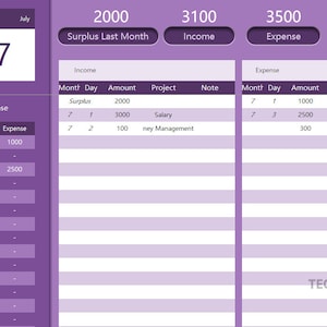 30 Comprehensive Income & Expense Excel Templates | Easy Edit - Etsy