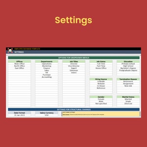 Advanced Employee Excel Database and Dashboard | HR Management ...