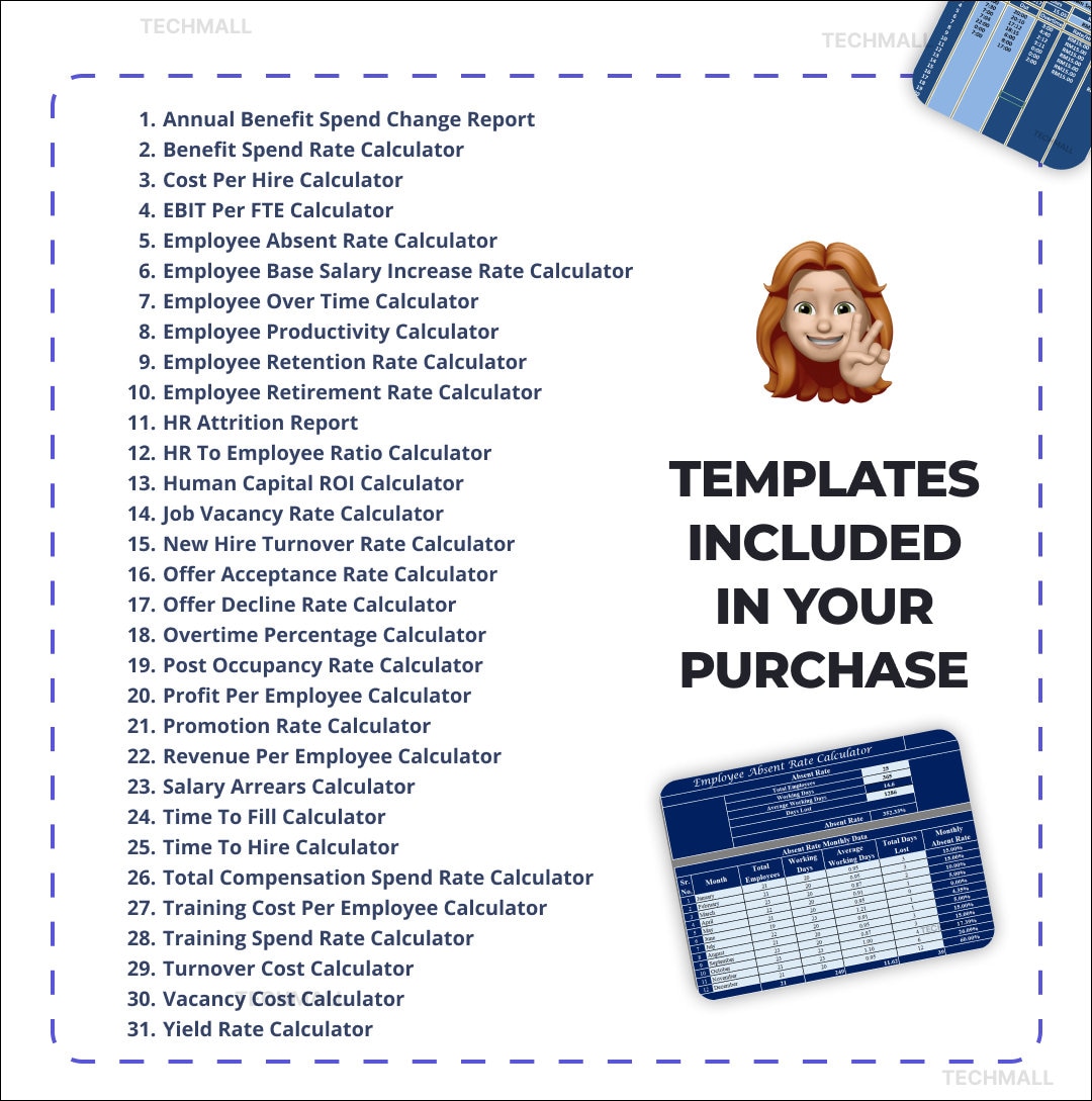 30 Comprehensive HR Analytics Excel Template Collection | Full Excel ...