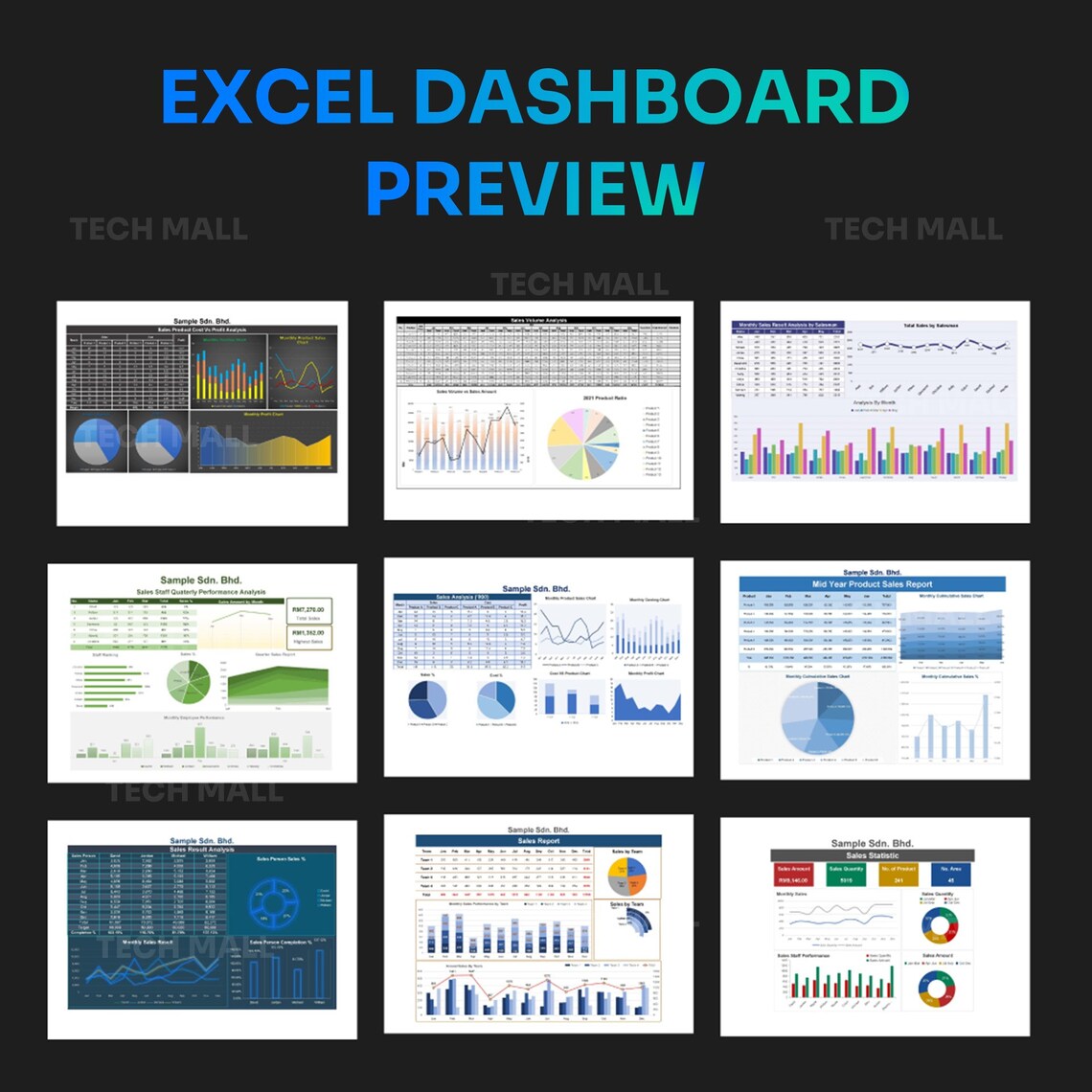 50 Sales Report and Analysis Dashboard Templates Editable in - Etsy