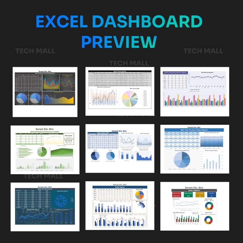 50 Sales Report and Analysis Dashboard Templates Editable in Excel and ...