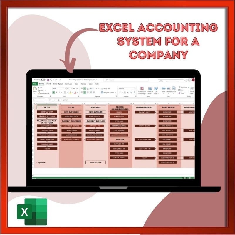 Advanced Excel Business Accounting Template - User-friendly, Efficient ...