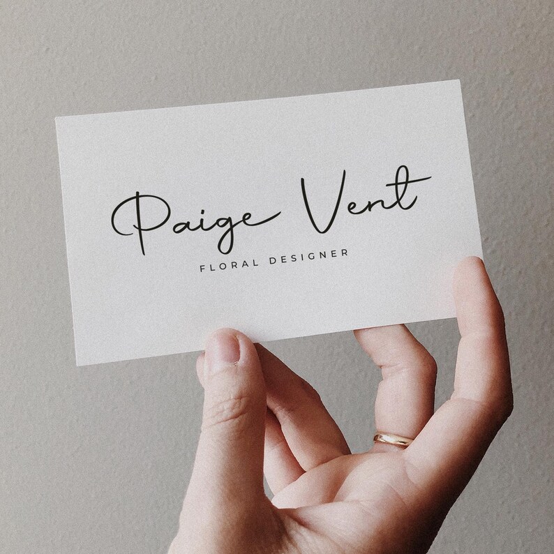 Elegant Signature Logo, Handwritten Style Logotype, Premade ...
