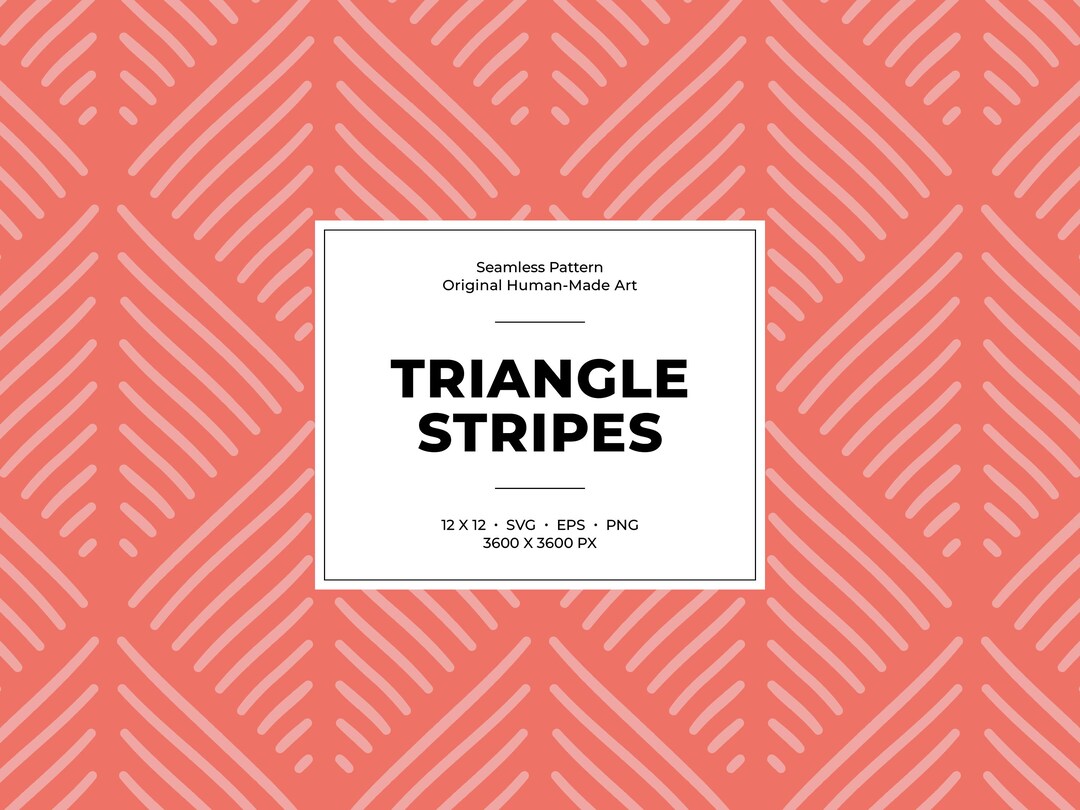 Handmade Triangle Stripe Seamless Pattern - Geometric Stripes Repeat ...
