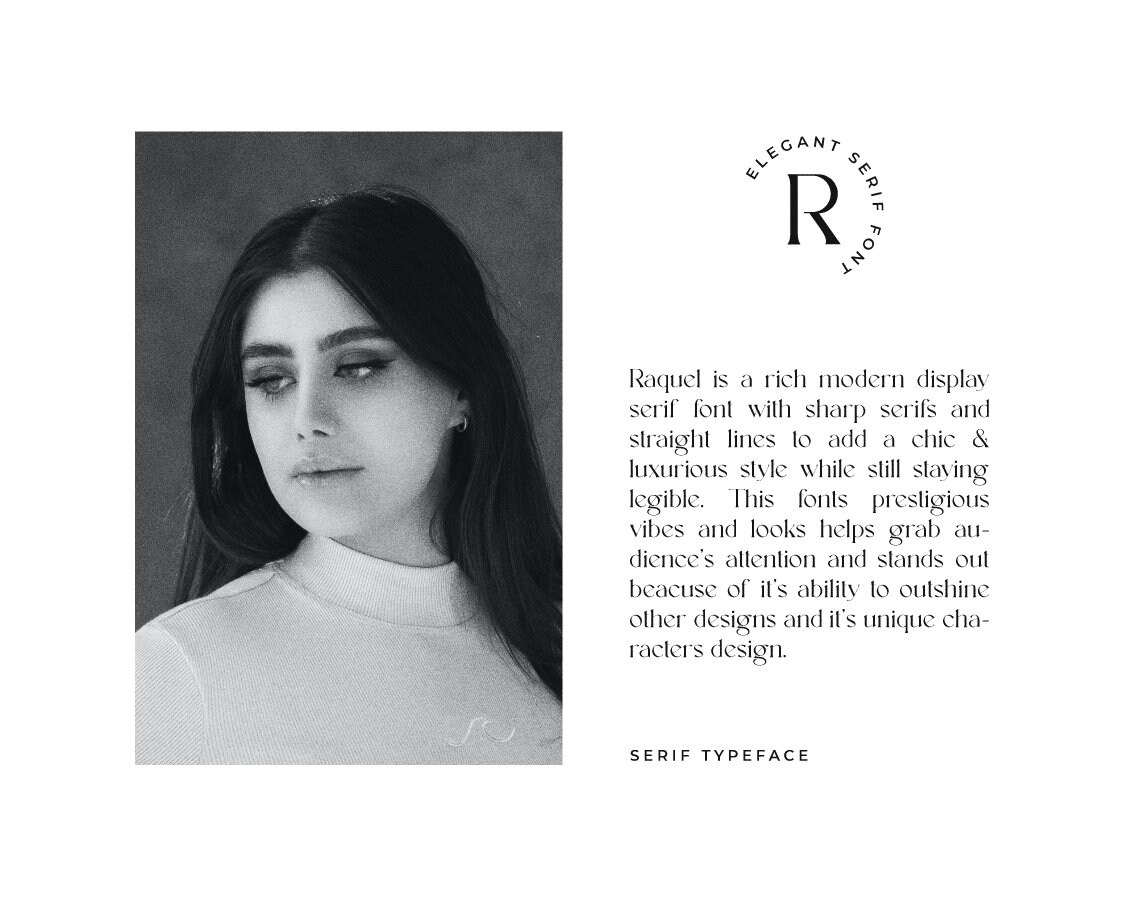 Raquel Elegant Font Chic Font Contemporary Font Beautiful - Etsy