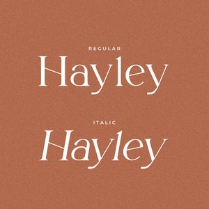 Hayley Elegant Serif Font – Wedding, Bridal, Invitations, Luxury ...
