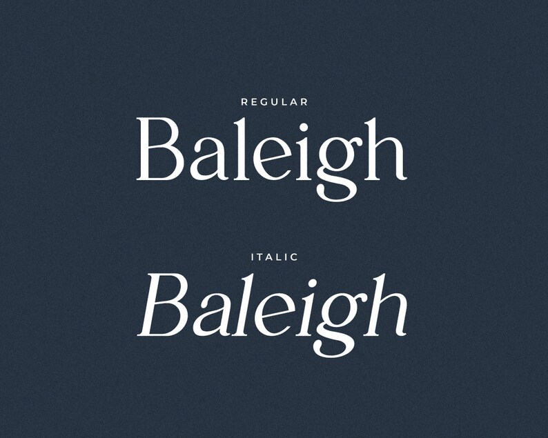 Baleigh Formal Font Elegant Font Serif Font Contemporary - Etsy
