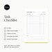 Task Checklist Canva Template, Printable to Do List, Task List Tracker ...
